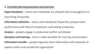 Is Yours a Learning Organization | PPTX