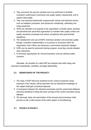 Standardization & digitalization of sewing operations | DOCX