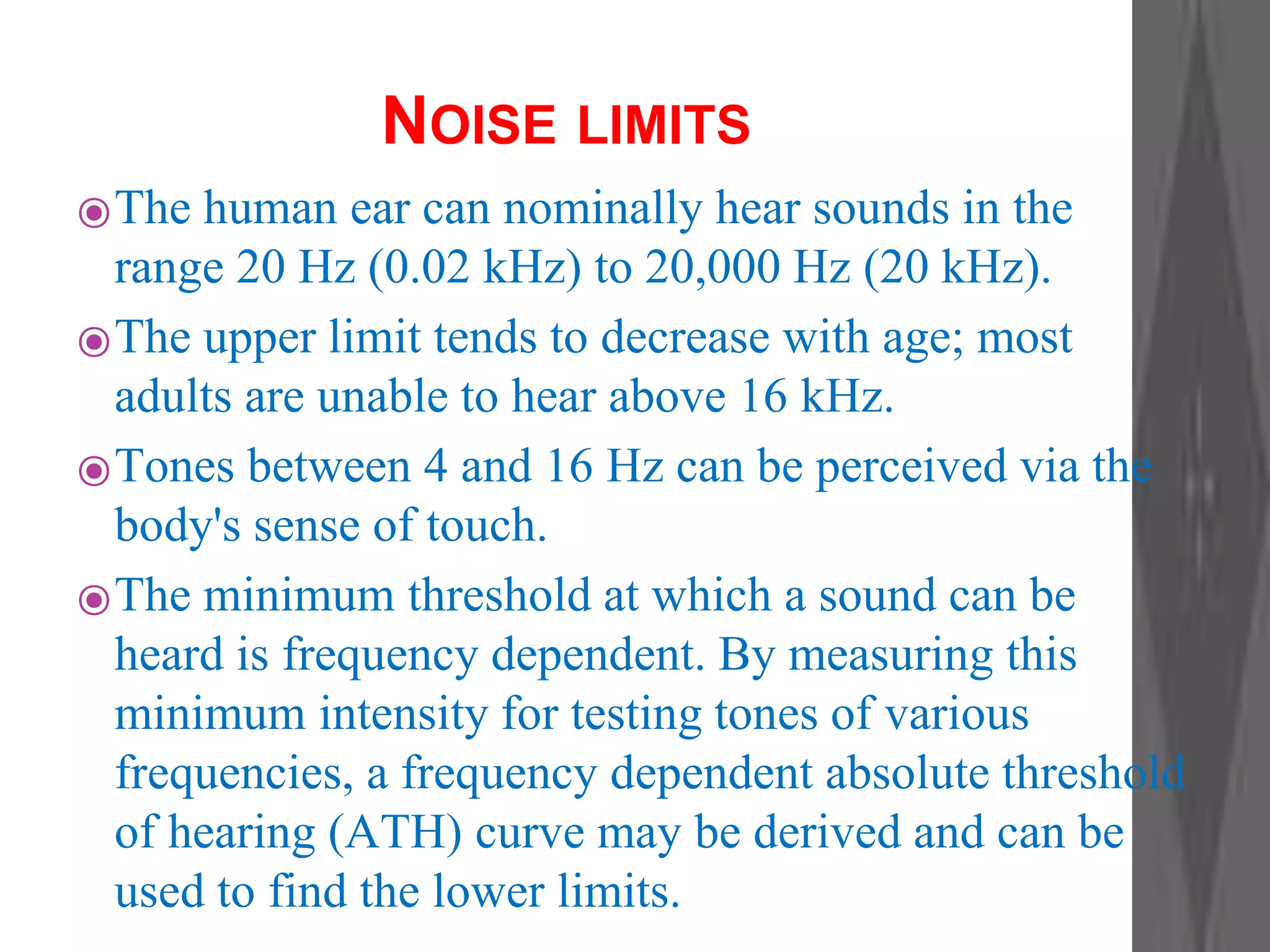 Psychoacoustics & Noise criteria | PPTX