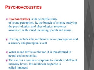 Psychoacoustics & Noise criteria | PPTX