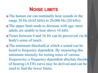 Psychoacoustics & Noise criteria | PPTX