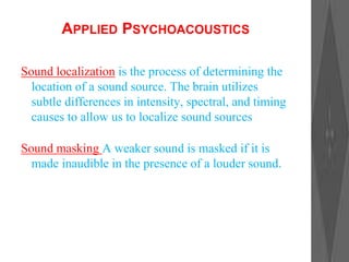 Psychoacoustics & Noise criteria | PPTX