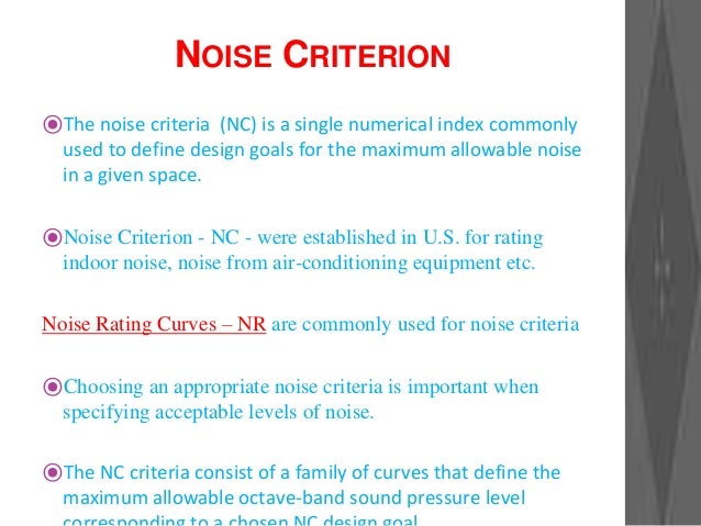 Psychoacoustics & Noise criteria