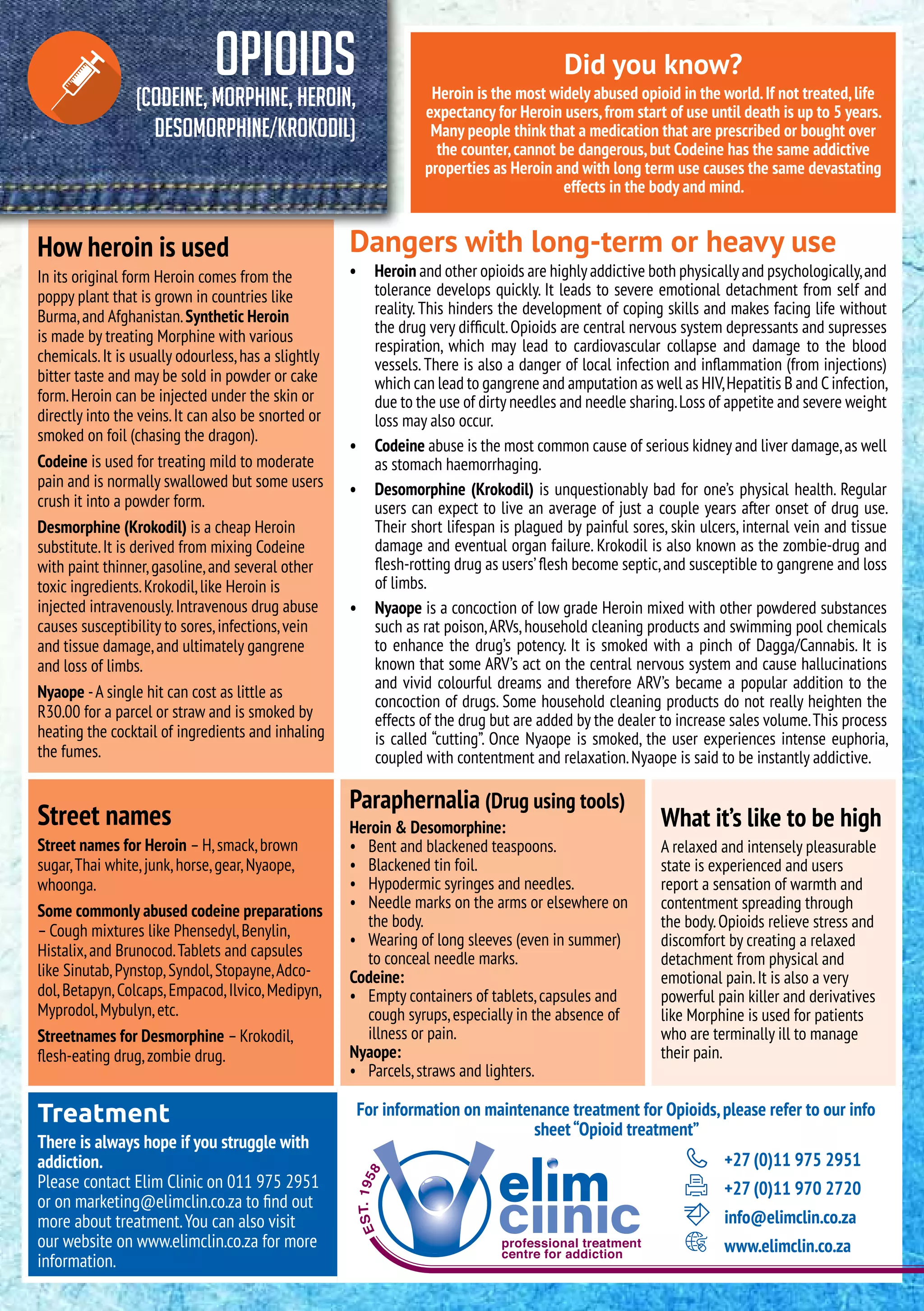 Elim Clinic all drugs - Drug info sheets final | PDF