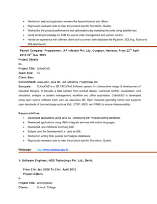 PRAVIN_RESUME-7.5+_YR_EXP-JAVA_J2EE | PDF