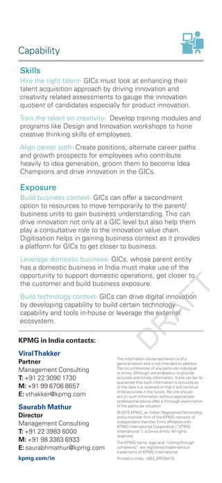 Scaling Innovation at GICs | PDF