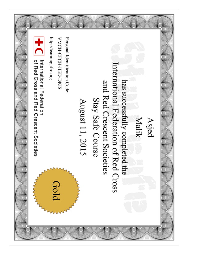 certificate stay safe | PDF