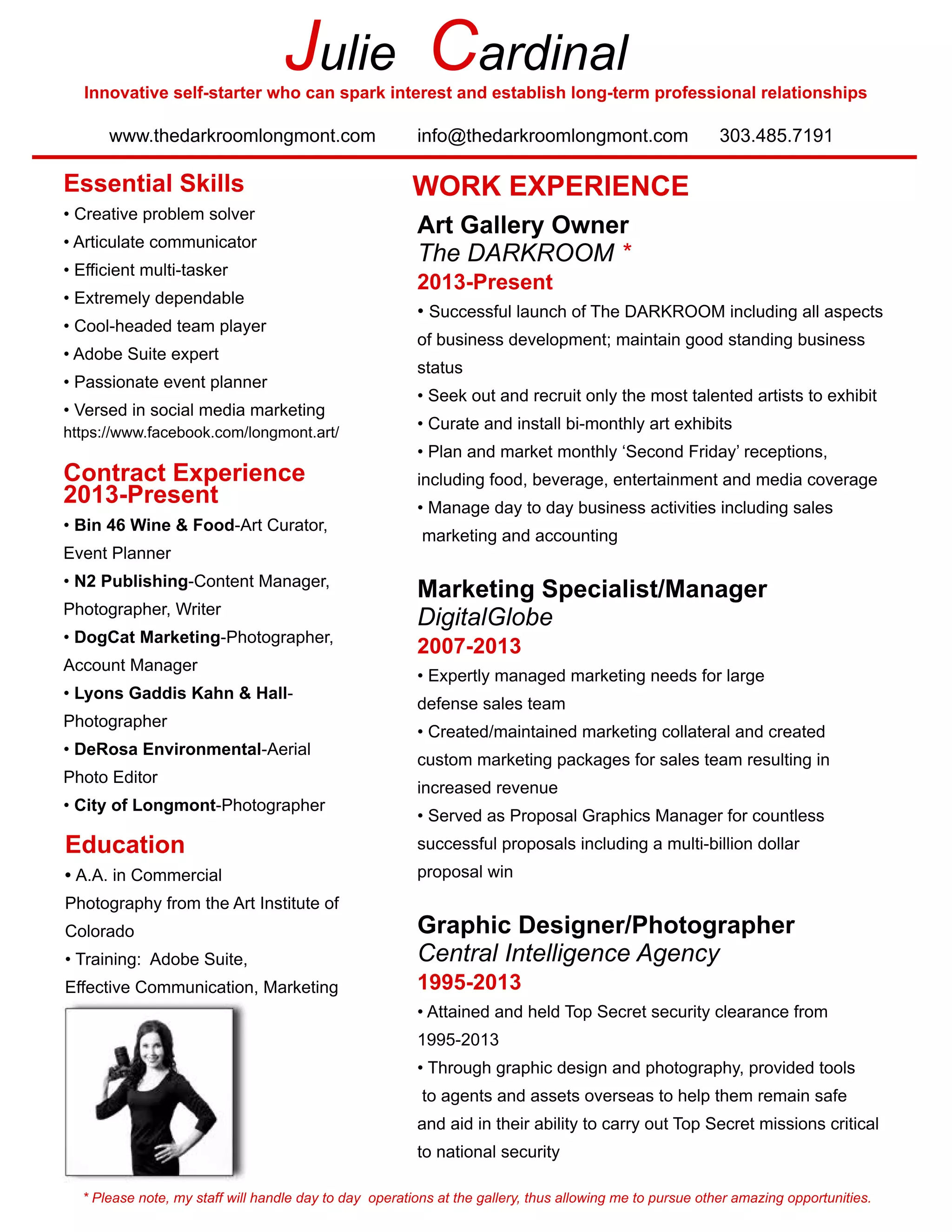 Julie Cardinal Resume' | PDF