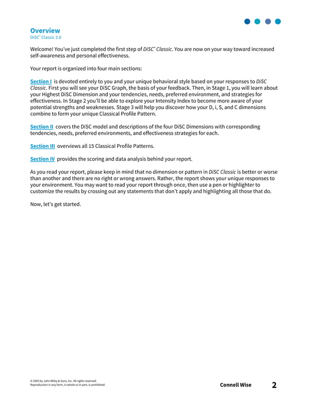 ConnellWise classic disc | PDF