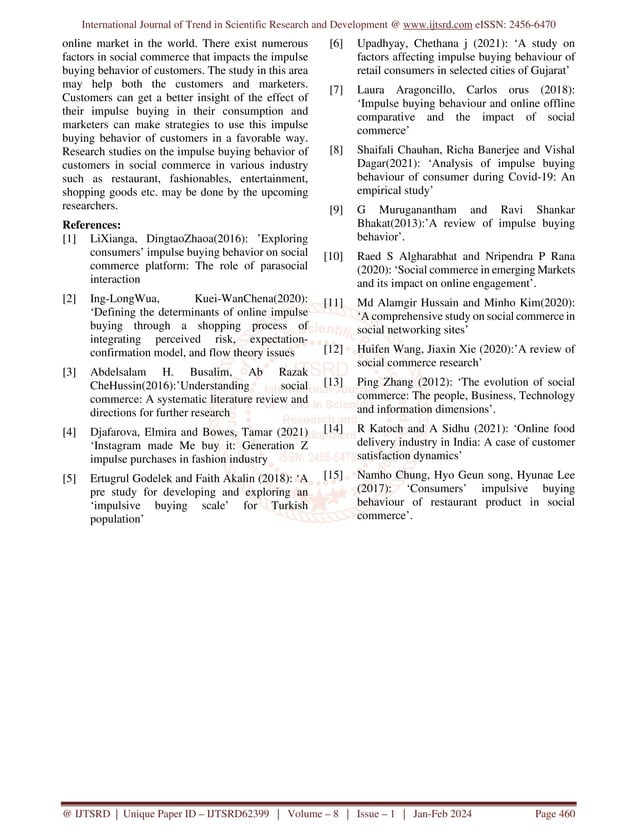 Consumers’ Impulsive Buying Behavior in Social Commerce Platforms | PDF