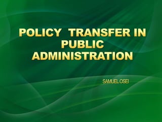 policy transfer | PPT