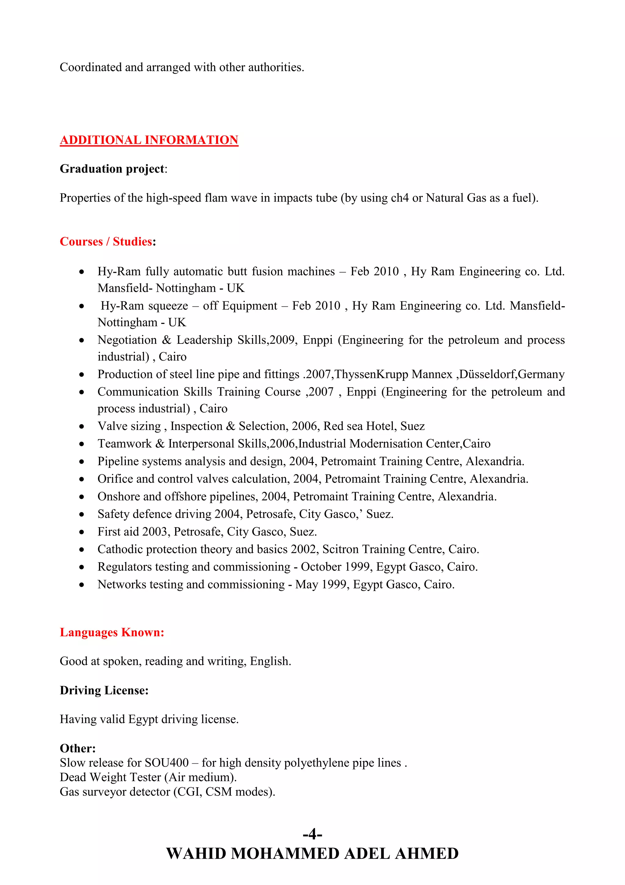 waheed's CV | PDF