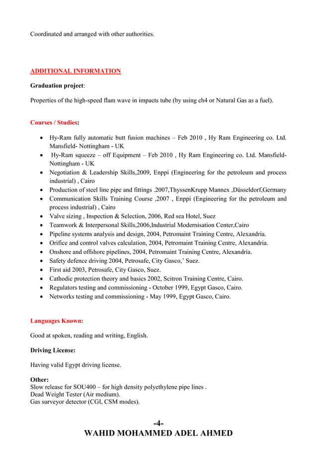 waheed's CV | PDF