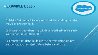 Introduction to Salesforce validation rules new | PPTX