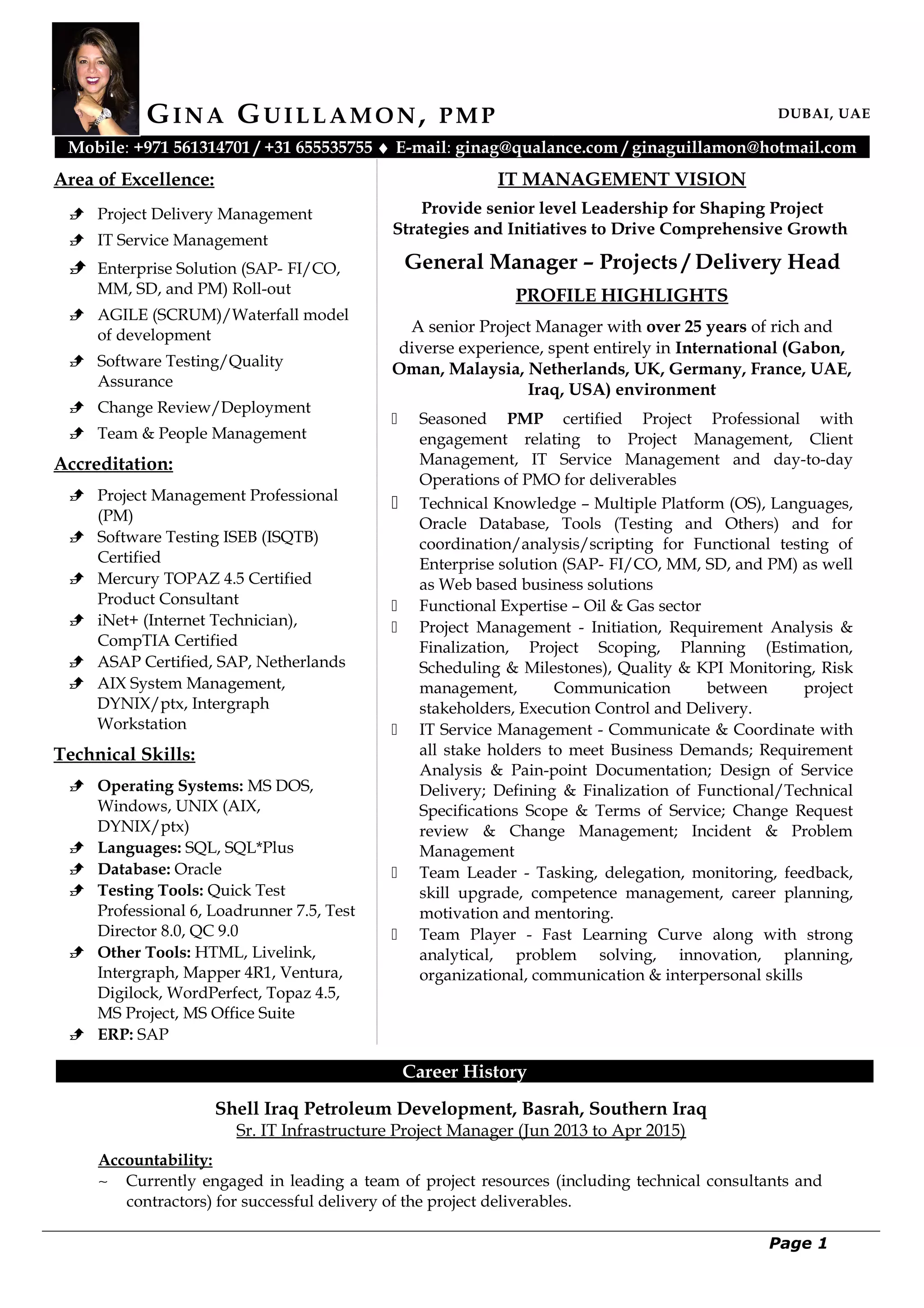 Resume - Gina Guillamon | DOC