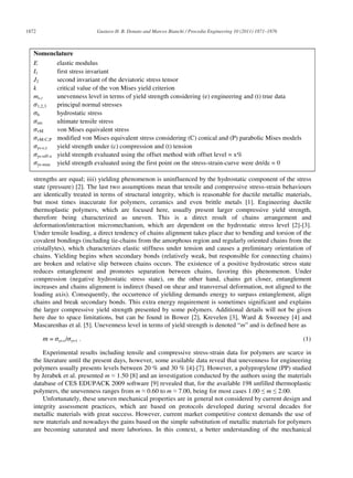 Numerical modeling of uneven thermoplastic polymers behaviour using ...