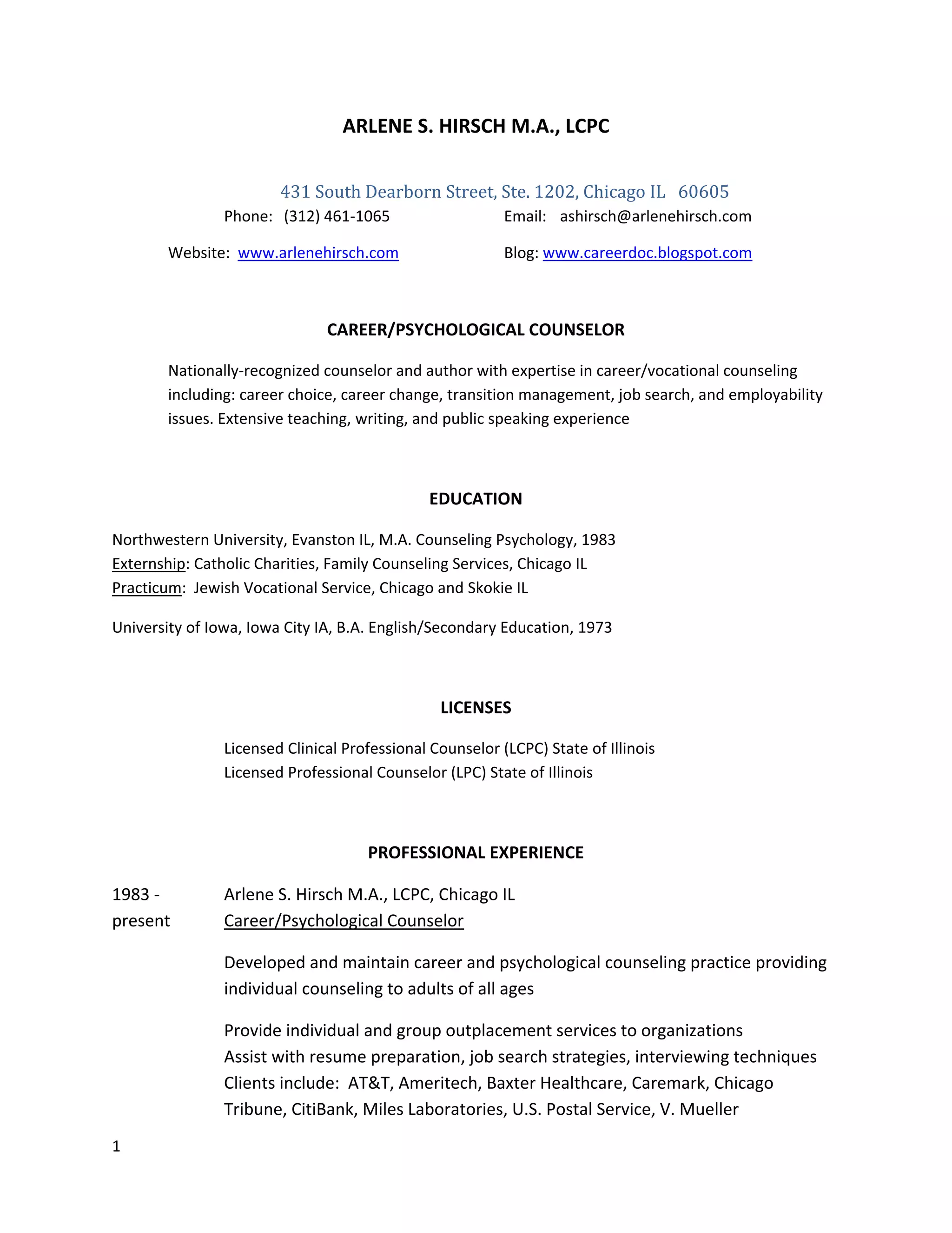 Arlene Hirsch | PDF