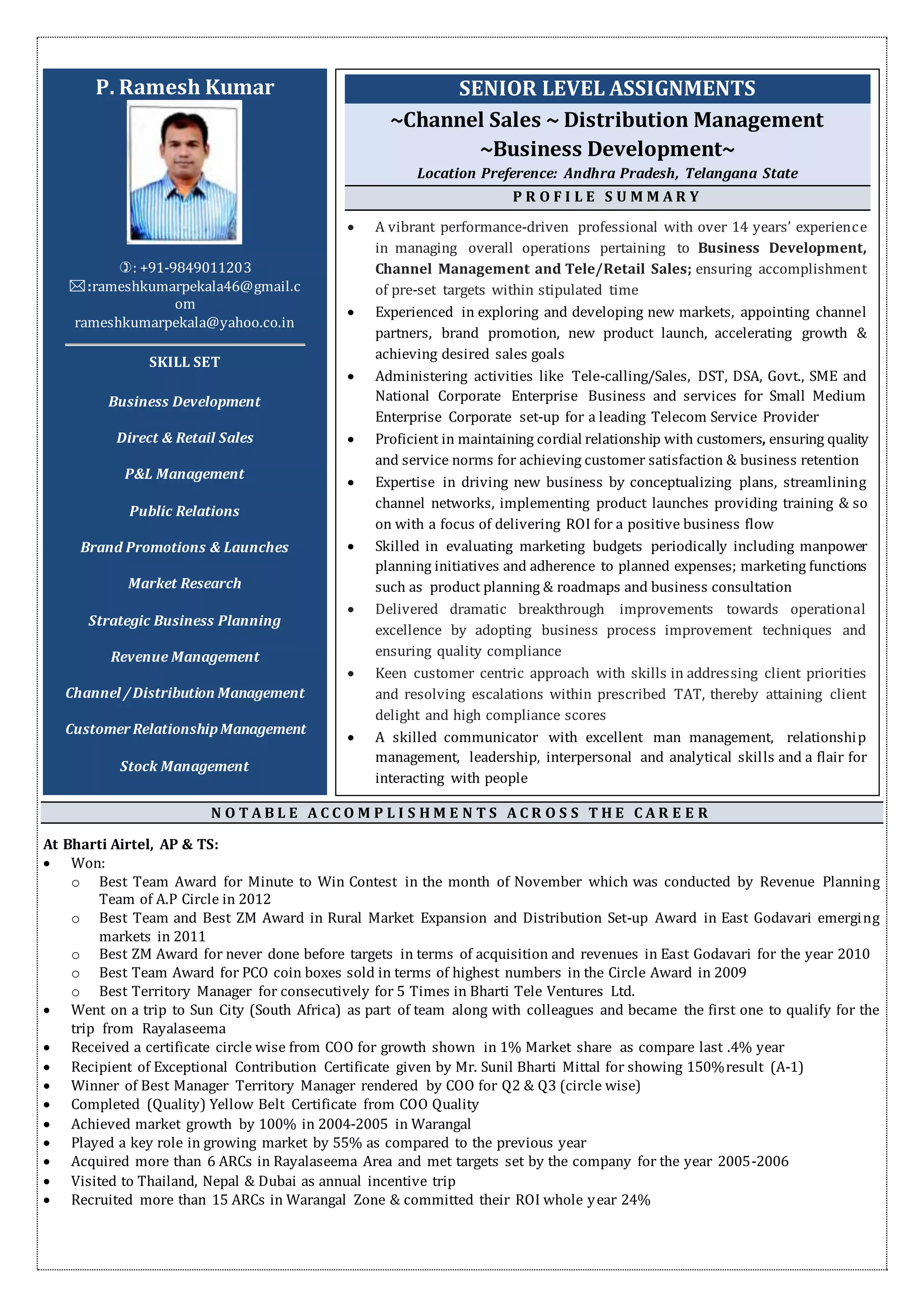 cv ramesh | DOCX | Business Administration | Business