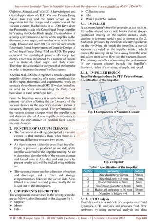 Design and Development of a Low Cost Handheld Vacuum Cleaner | PDF