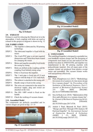 Design and Development of a Low Cost Handheld Vacuum Cleaner | PDF