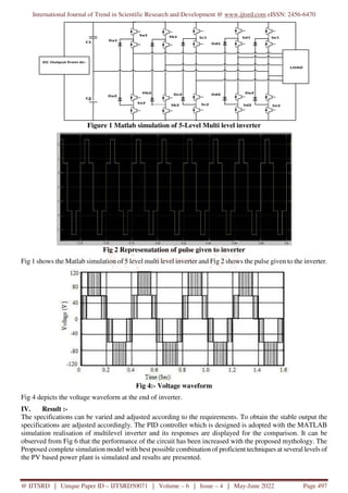 Design Model of Photovoltaic System using PID Controlled Multi Level ...