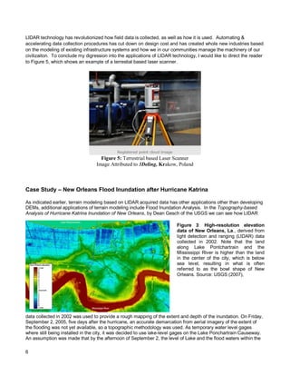 Producing Geographic Data with LIDAR | PDF | 3-D Graphics | Computer ...
