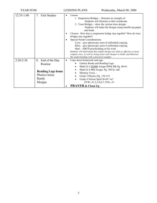 Typical RCS Lesson Plan | PDF