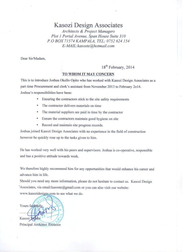 Previous Employer's Recommendation | PDF