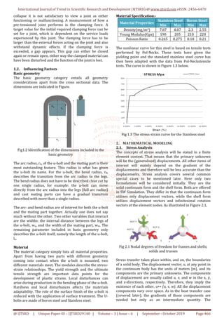 Experimental Investigation of U Bolt used in Leaf Spring of an Automobile for Various Loads | PDF