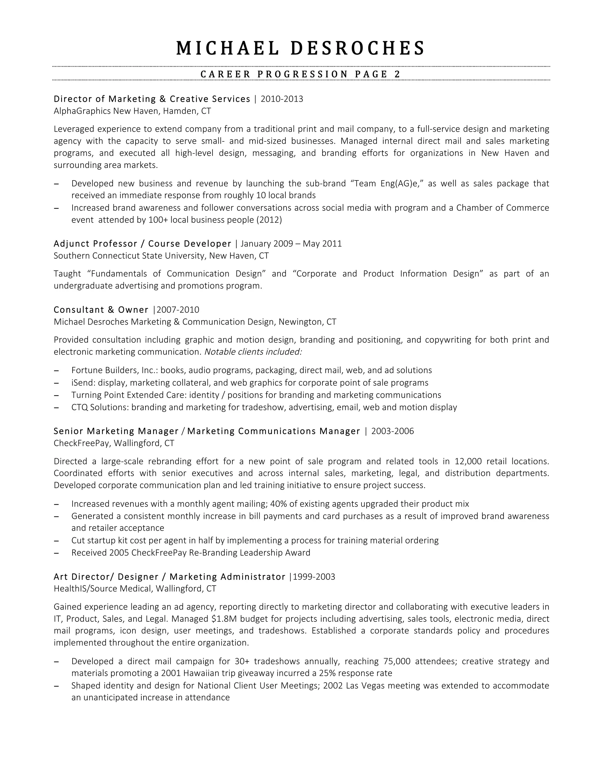 Michael Desroches_Resume_June2015 | PDF