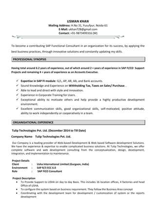 usman khan resume | DOC