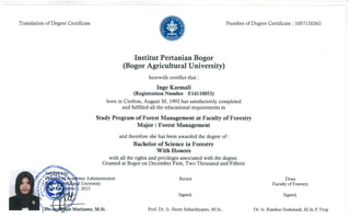 Ijazah English Inge Karmali | PPT