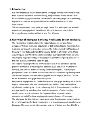 proposal to grow a new mortgage bank | DOCX