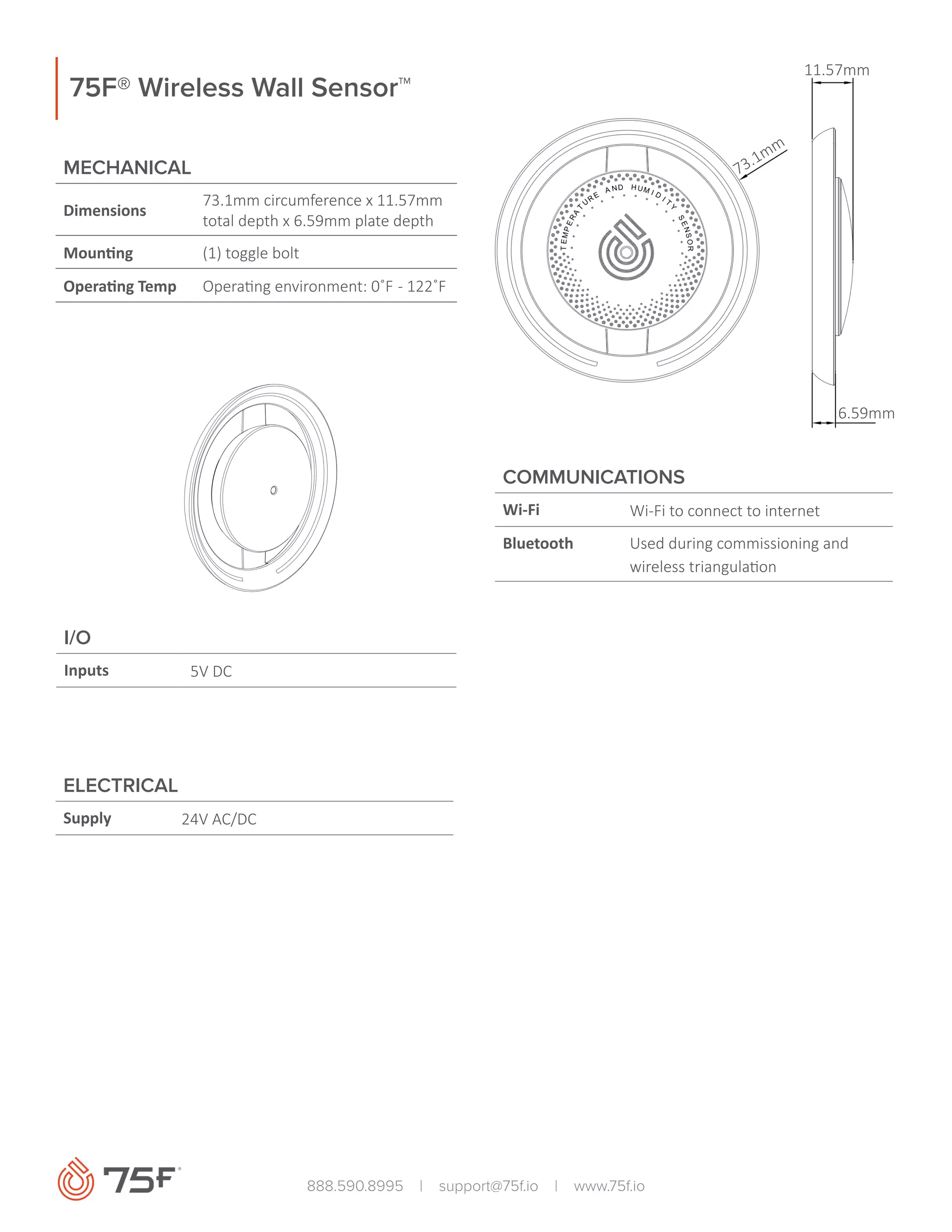 75F Local Interface Sensors | Room Sensors and Local Interface Data ...