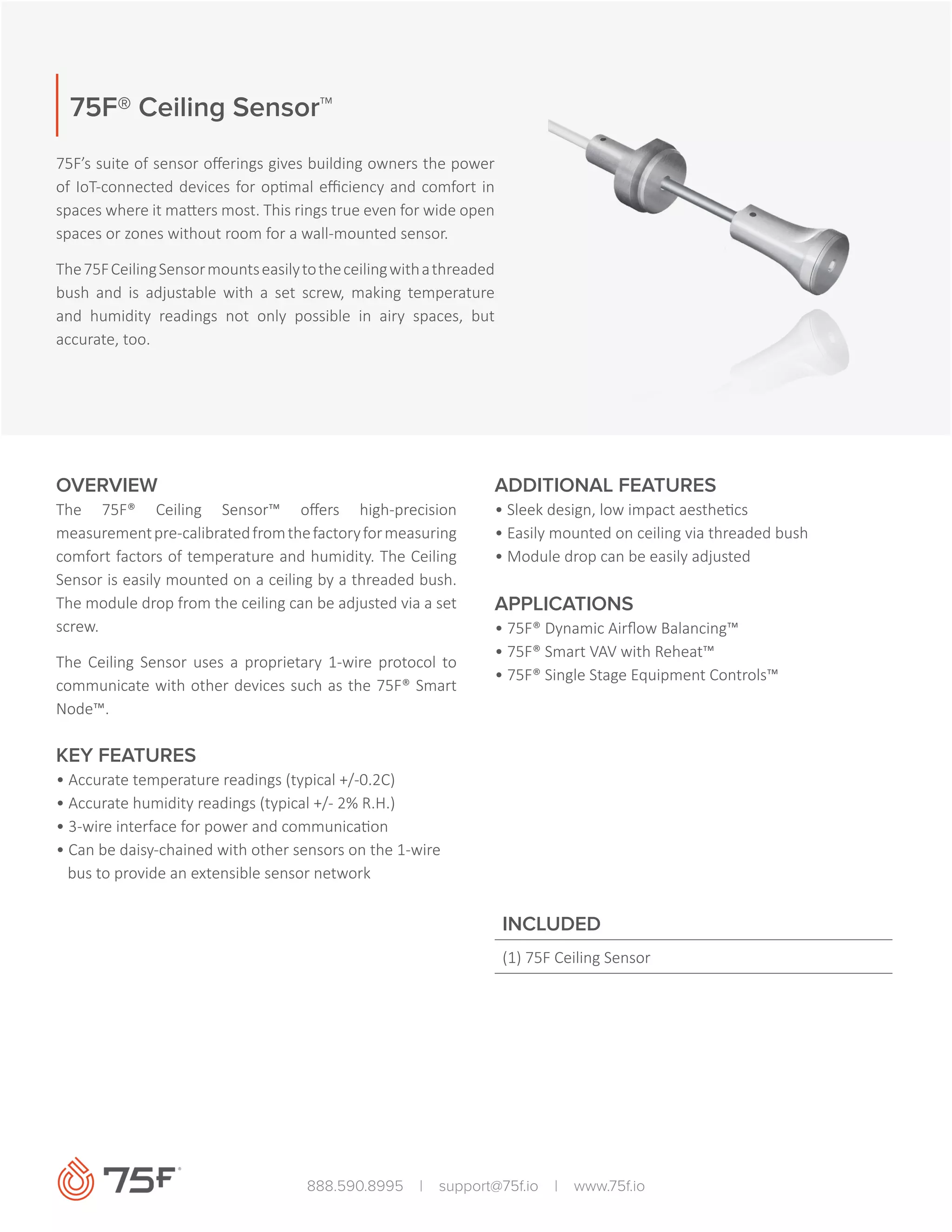 75F Local Interface Sensors | Room Sensors and Local Interface Data ...