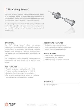 75F Local Interface Sensors | Room Sensors and Local Interface Data ...