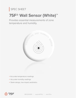 75F Local Interface Sensors | Room Sensors and Local Interface Data ...