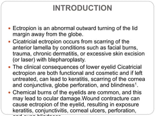 Full Thickness Skin Graft In Cicatricial Ectropion | PPTX