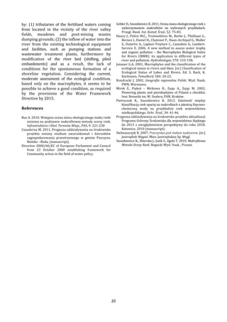 Macrophytes in the assessment of river ecological condition on the ...