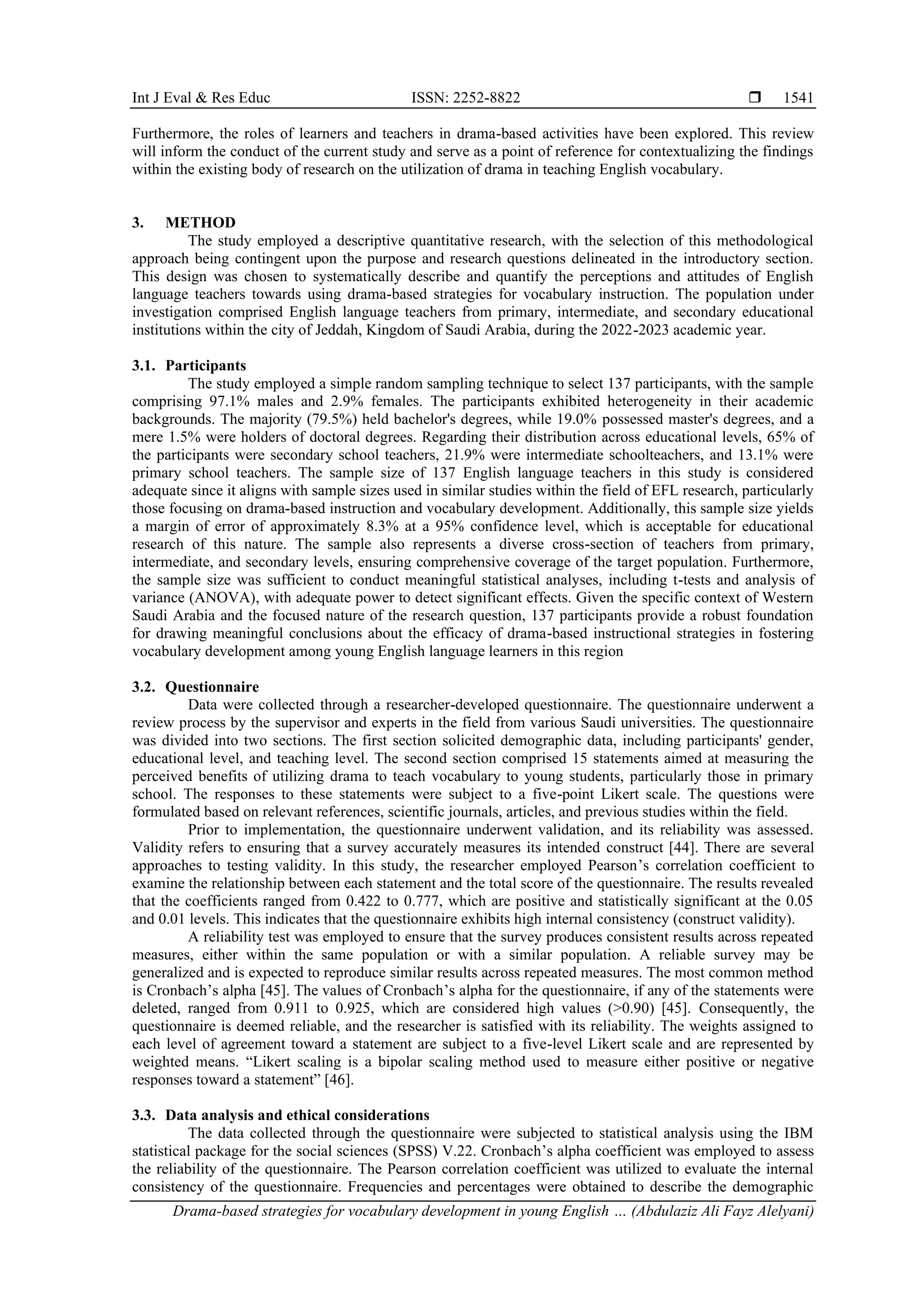 Drama-based strategies for vocabulary development in young English ...