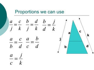 7 6 Proportional Lengths | PPT