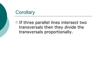 7 6 Proportional Lengths | PPT