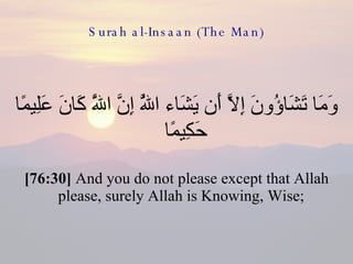 76 Surah Al Insaan (The Man) | PPT