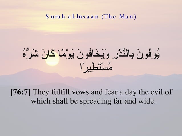 76 Surah Al Insaan (The Man) | PPT