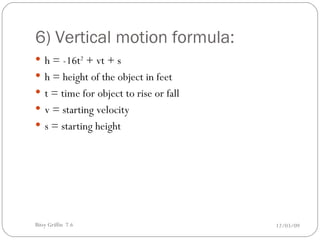 7.6 Using The Quadratic Formula | PPT