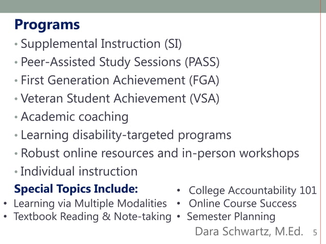 Tutoring Program Construct | PPT