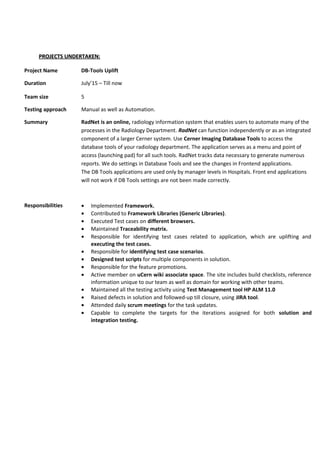 renita lobo-CV-Automation | DOC | Databases | Computer Software and ...