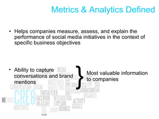 Metrics & Analytics | PPT