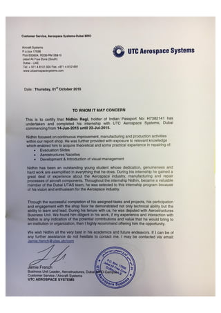 UTC reference letter | PDF