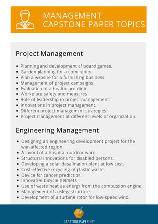 Capstone Design Projects Ideas For Your Research, 42% OFF